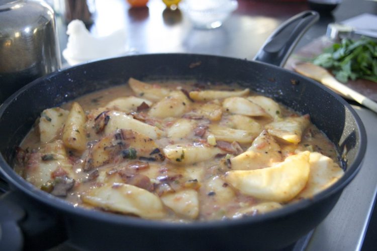 Creamy Perogie Dinner - Life In Pleasantville